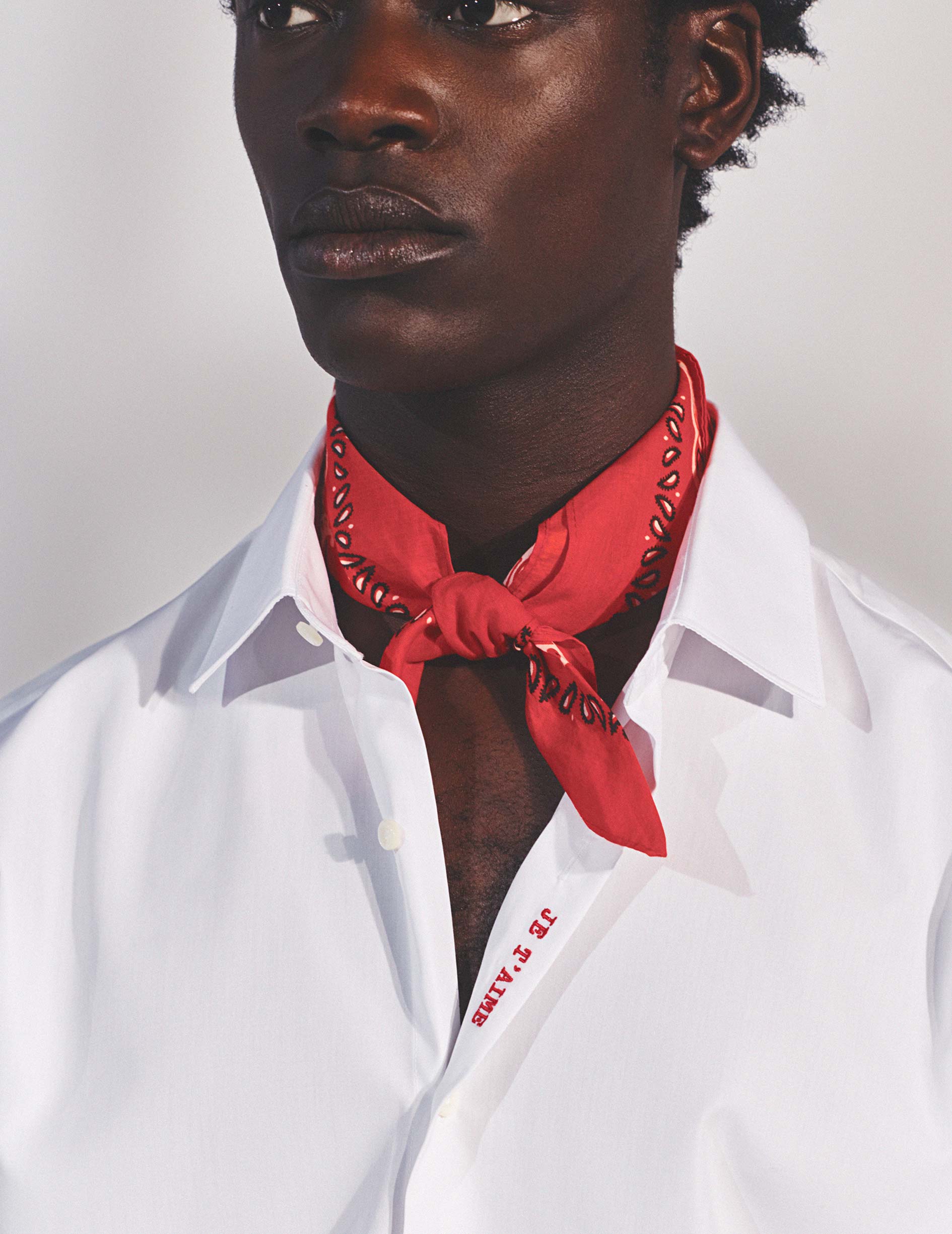 Chemise mixte "Je t'aime" blanche – Figaret